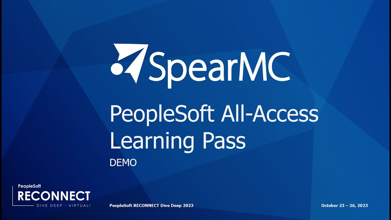 PeopleSoft All Access Learning Pass (AALP) Demo - YouTube
