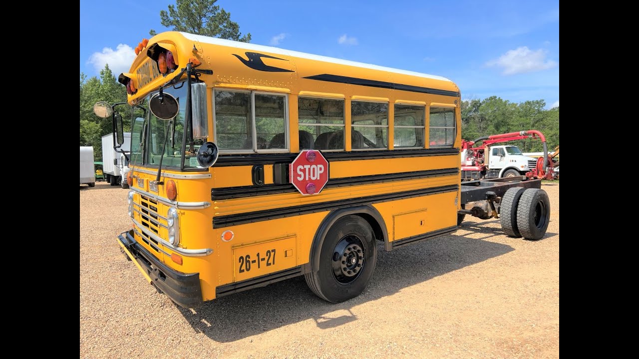 1982 Blue Bird Custom Conversion Cab & Chassis Flat Nose School Bus ...