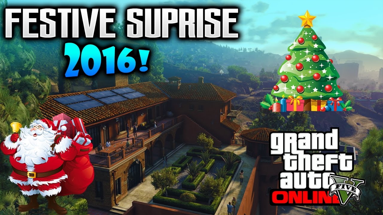 GRAND THEFT AUTO 5: "GTA ONLINE FESTIVE SUPRISE UPDATE!" MERRY ...