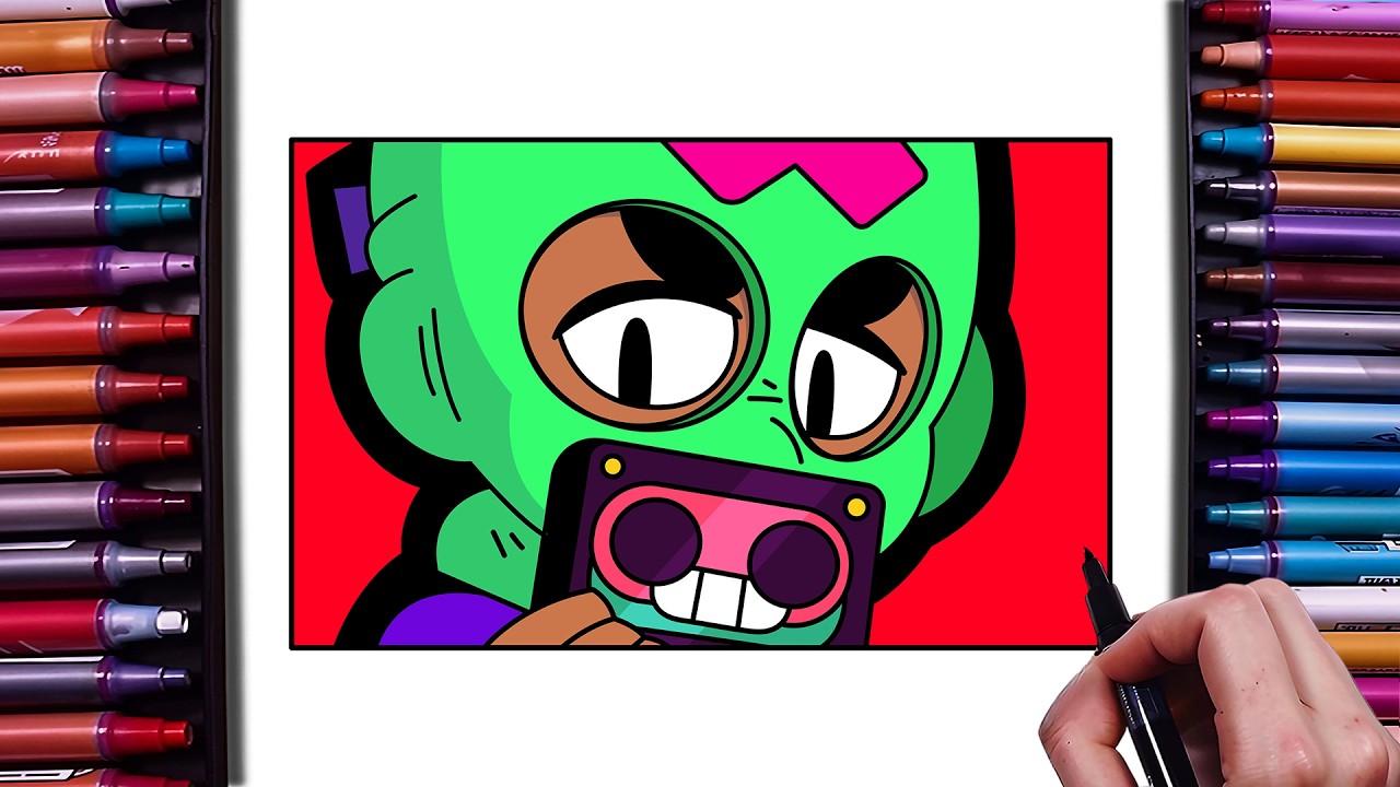 How to Draw OLLIE Icon From Brawl Stars | New Mythic Brawler | How to ...