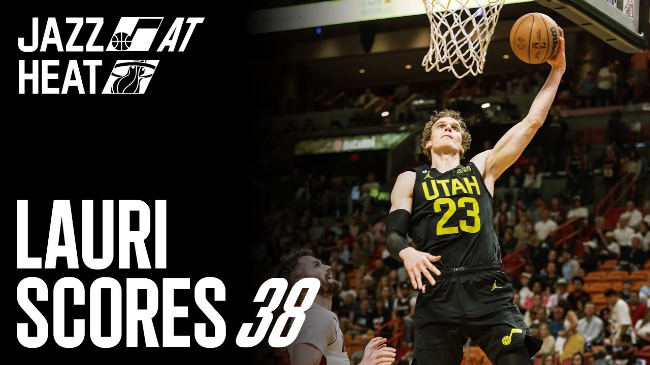 Lauri ERUPTS for 38 in Miami 🏝 | UTAH JAZZ - YouTube