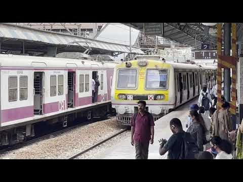 Ambernath train at dombivali railway station - YouTube