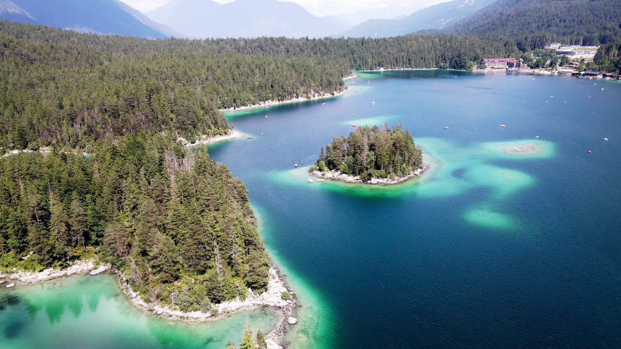 Swimming Lake Eibsee • Bathing • Water Temperature