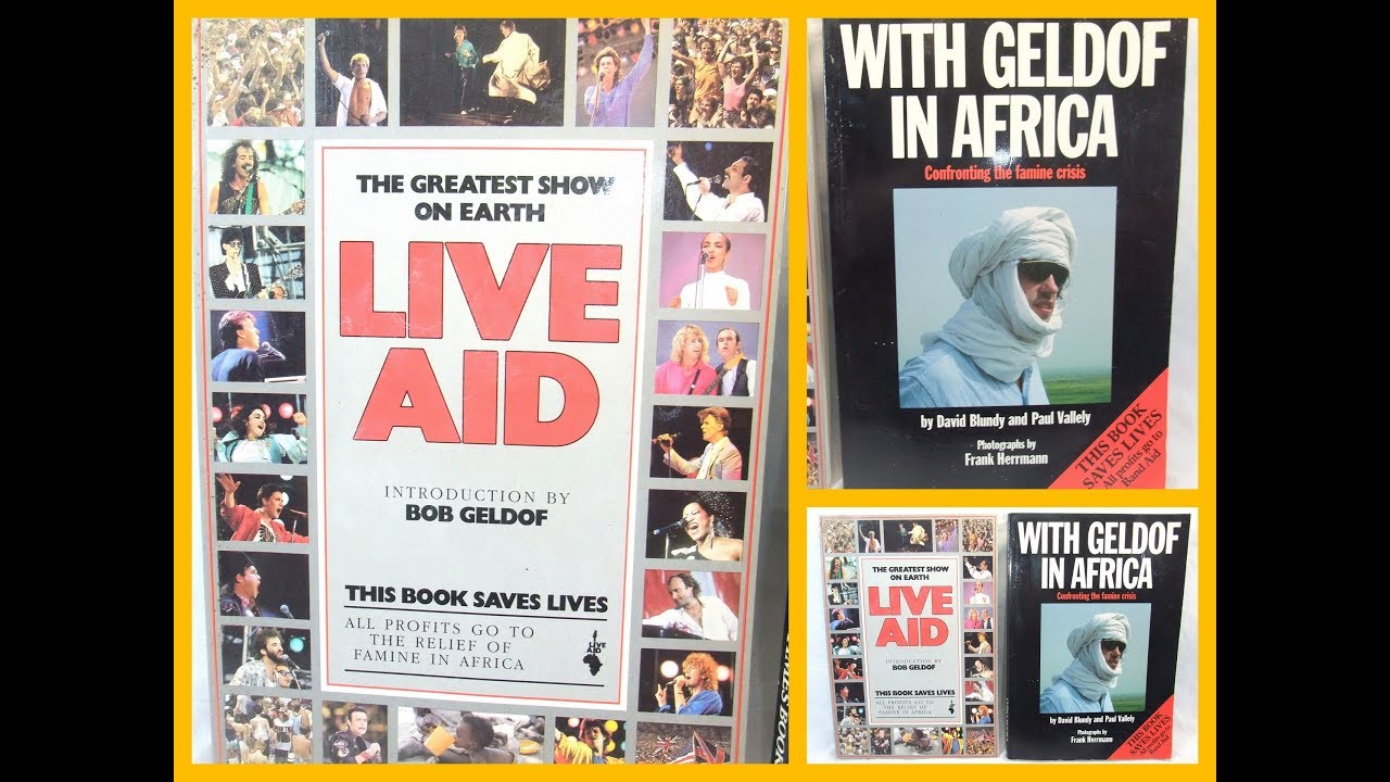 Live Aid The Concert Introduction By Bob Geldof Signed 1st Edition 1985 ...