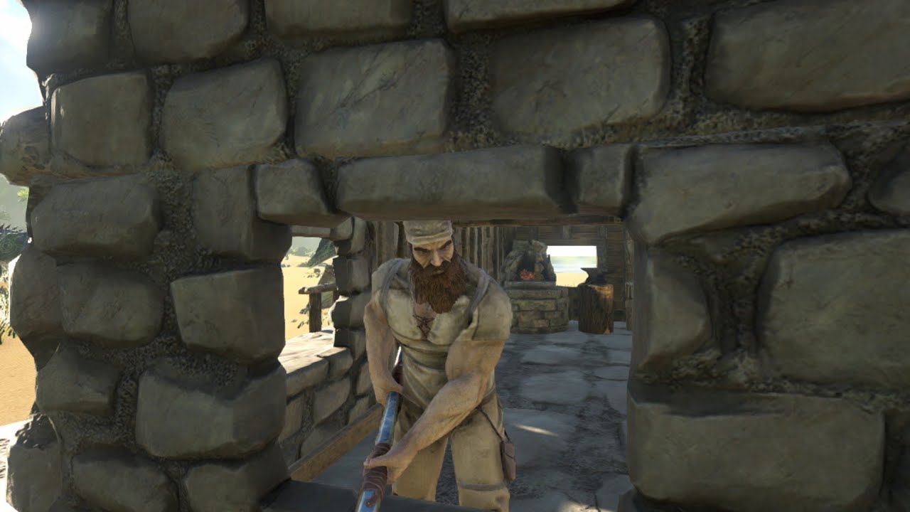 Ark stone window frame day 18 - YouTube