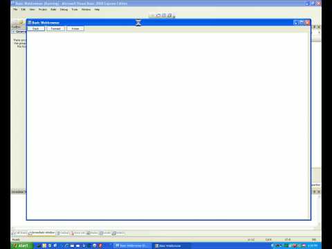 Visual Basic 2008 - Basic Webbrowser - YouTube