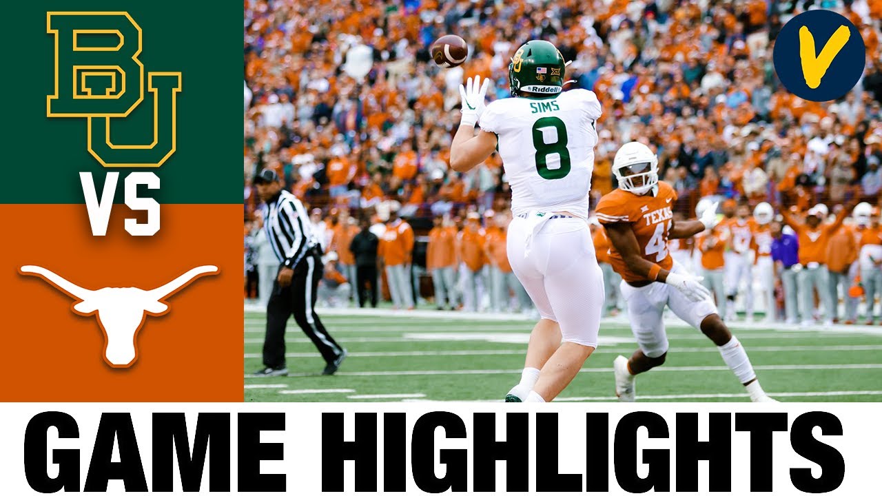 Baylor vs #23 Texas | 2022 College Football Highlights - YouTube