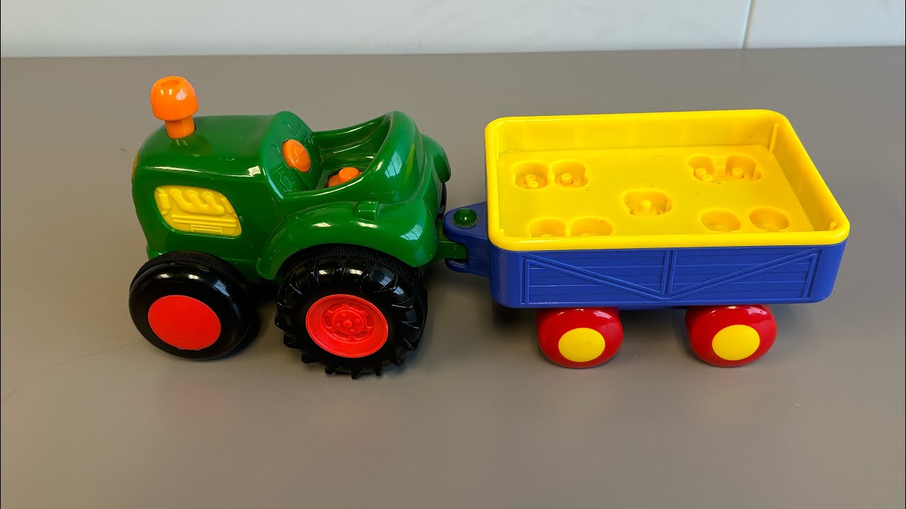 Kiddieland Farm Tractor with Trailer (retake) - YouTube