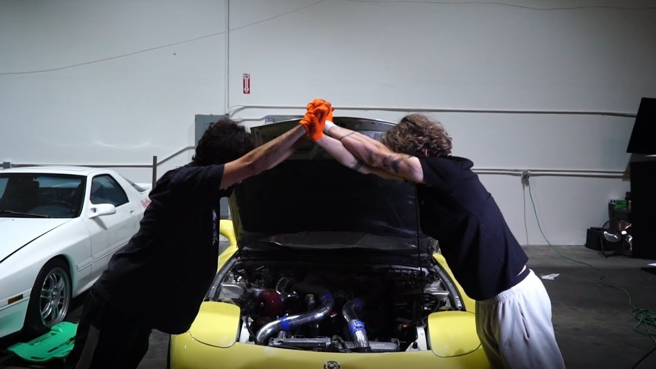 VINNIE'S RX-7 GOT NEW TURBOS?? - YouTube