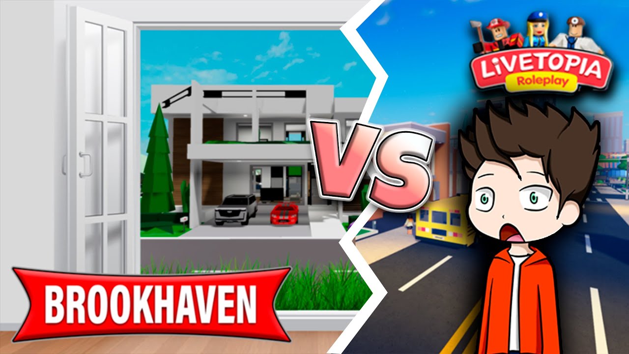 NUEVO HOTEL DE BROOKHAVEN VS NUEVO HOTEL DE LIVETOPIA EN ROBLOX! - YouTube