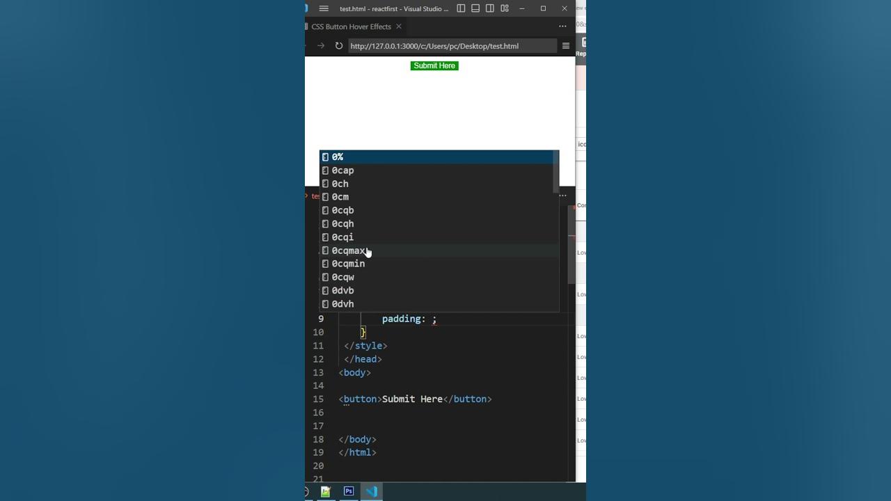 Simple Css Button Hover Effects Button Hover Csstutorial Csshorts Css Csshovereffect