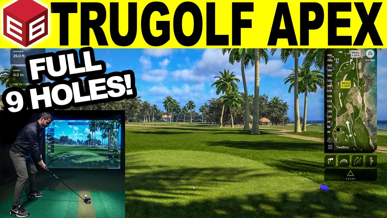 TruGolf E6 Apex Golf Simulator Software Review! FULL 9 Holes! 🏌️‍♂️⛳ - YouTube