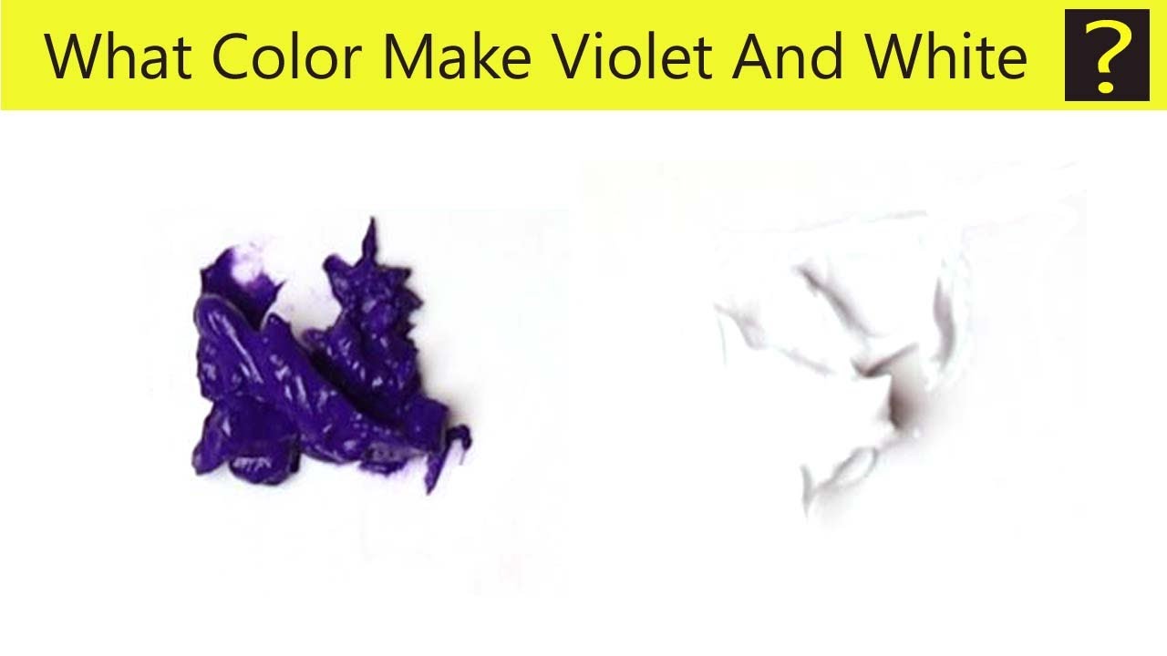 Mixing Violet And White - What Color Make Violet And White - YouTube