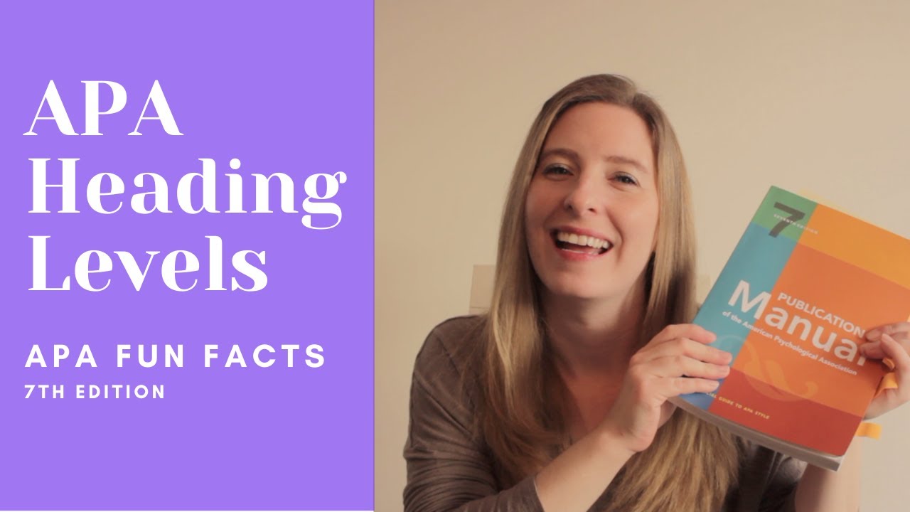 APA Fun Facts! | APA 7th Tutorial | Heading Levels - YouTube