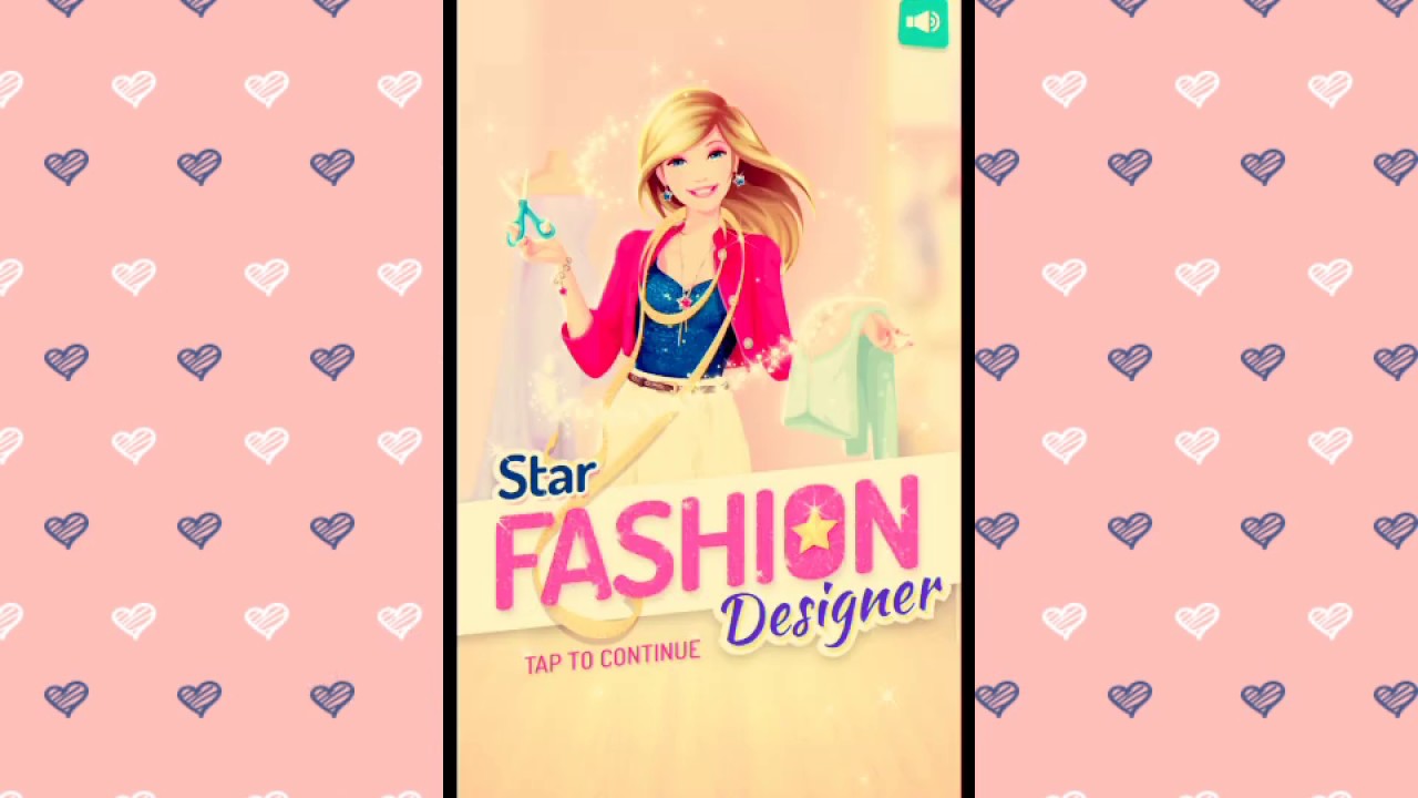 Playing fashion designer star game - YouTube