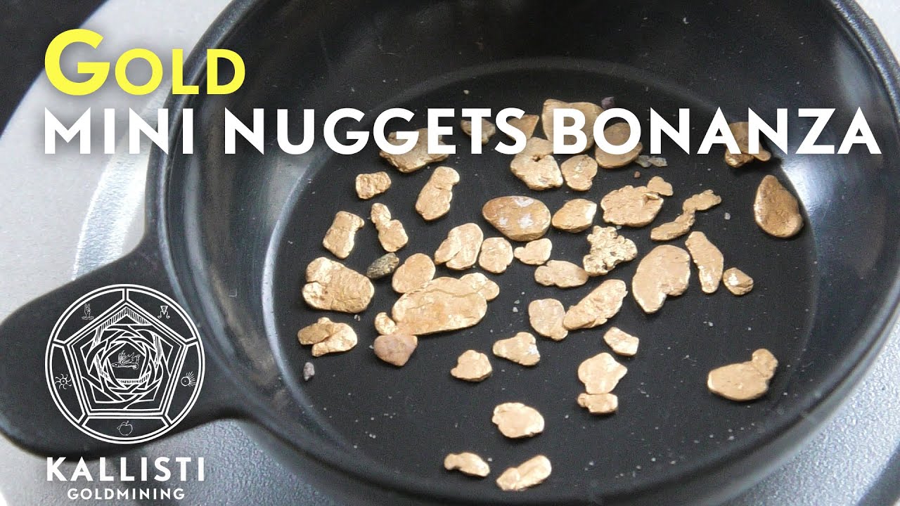 gold mini nuggets bonanza - schöne Goldflakes - YouTube