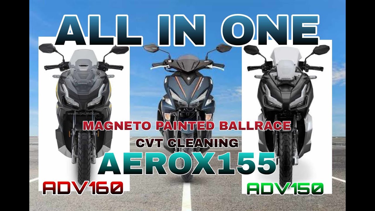 ADV160 MAGNETO BELL PAINTED !! ADV150 BALLRACE REPLACEMENT !! AEROX CVT ...