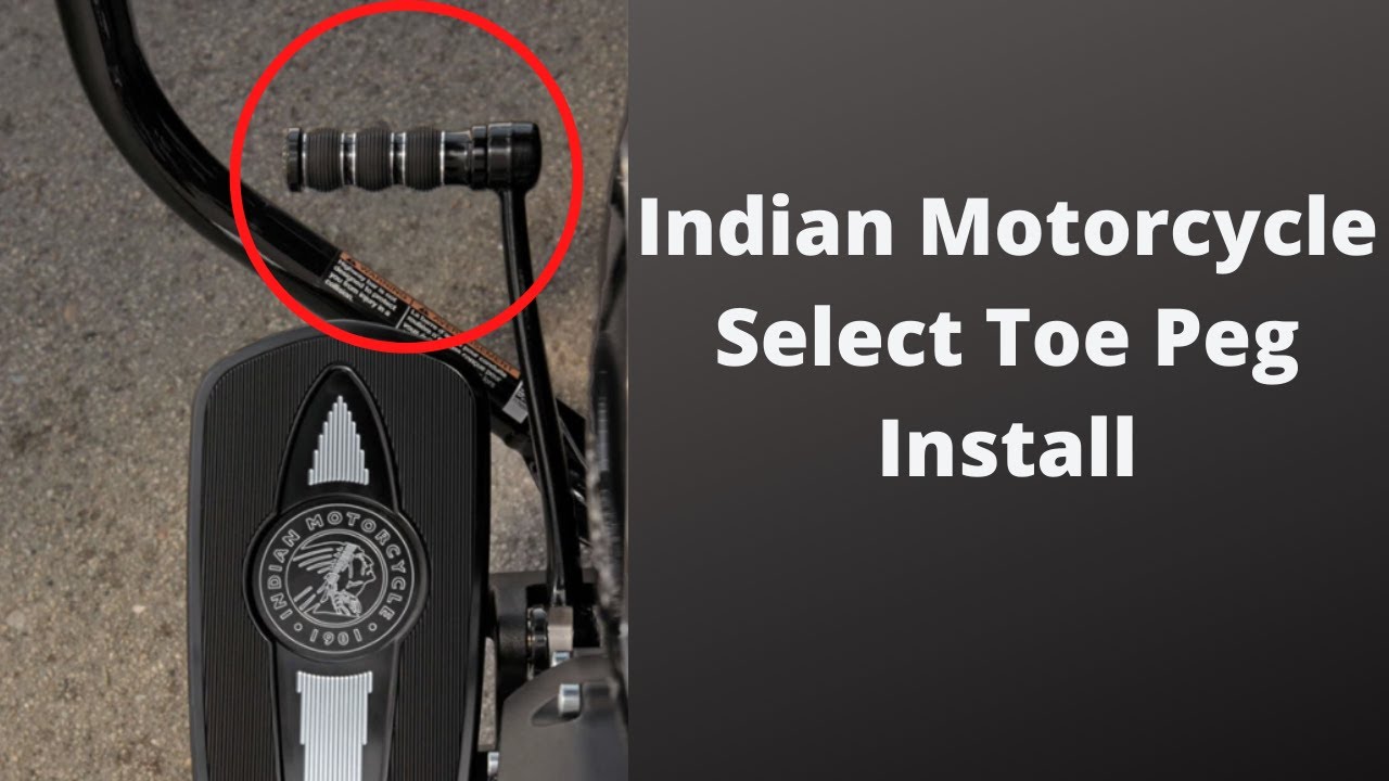 Indian Motorcycle Select Toe Peg Install - YouTube