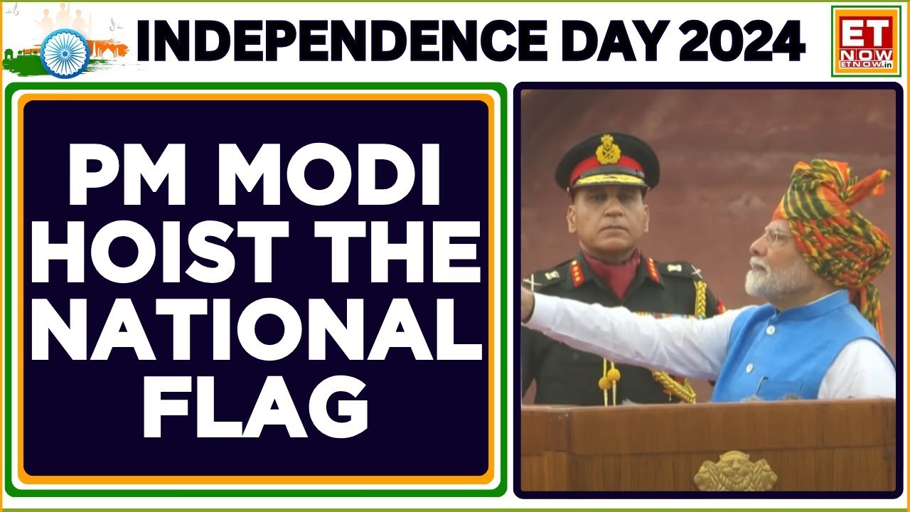 PM Narendra Modi Hoists The National Flag At Red Fort Celebrating ...