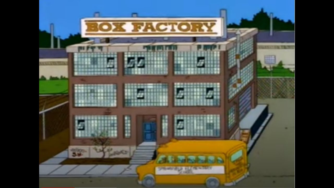 Simpsons - Visite à l'usine à boîte de carton (VFQ) - YouTube