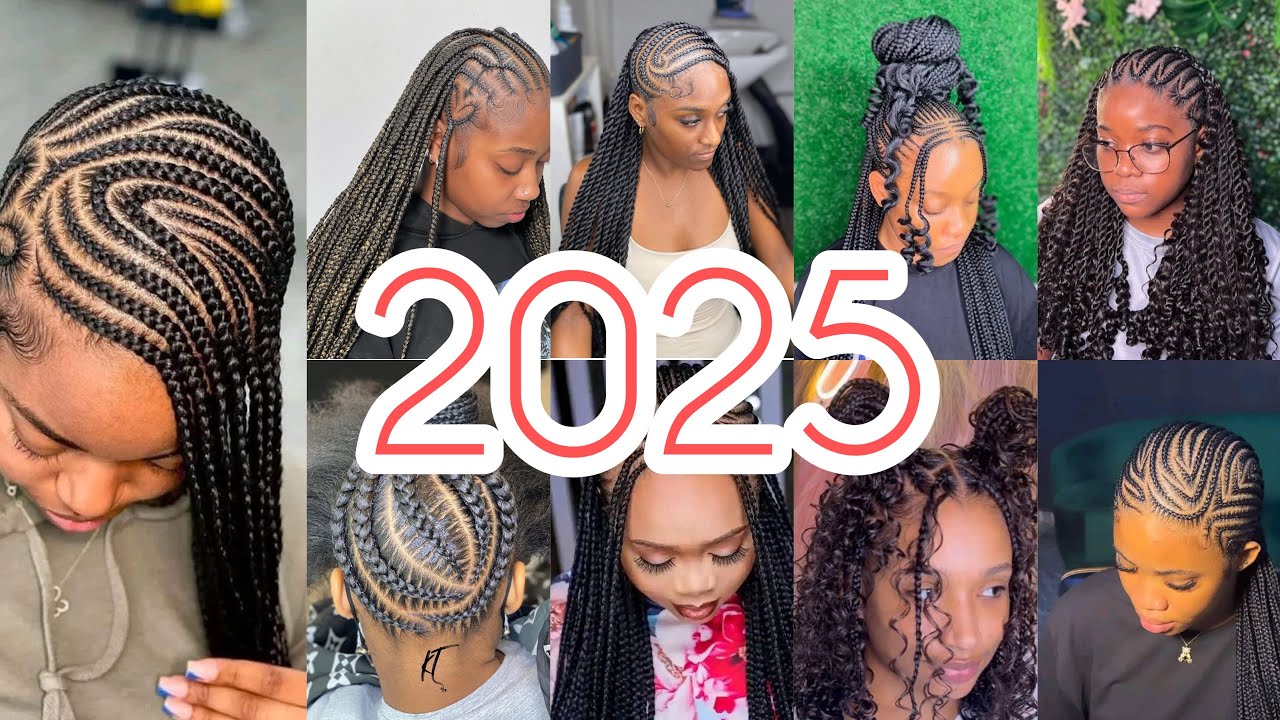 2025 Stunning & Latest African Braids Hairstyles | New Ghana Waving ...