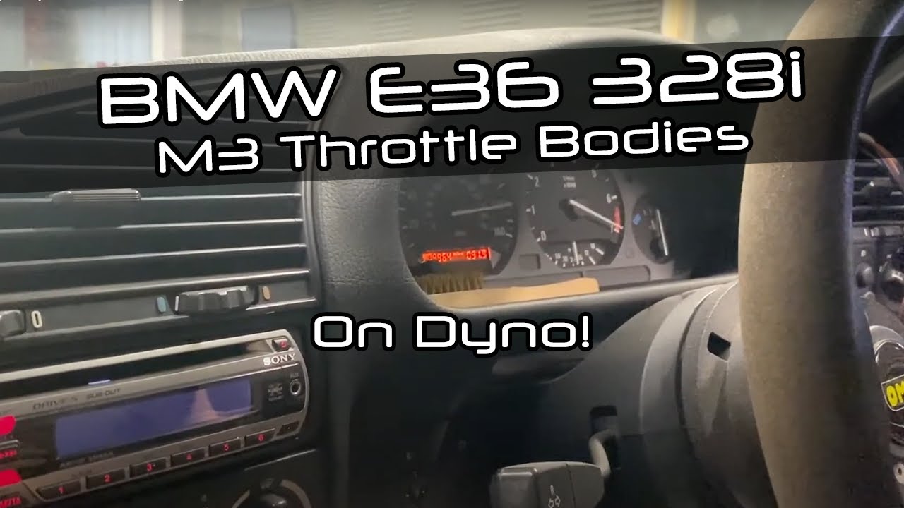 E36 328i, M3 ITB Throttle Bodies, cams, 282hp on dyno at DervTech ...