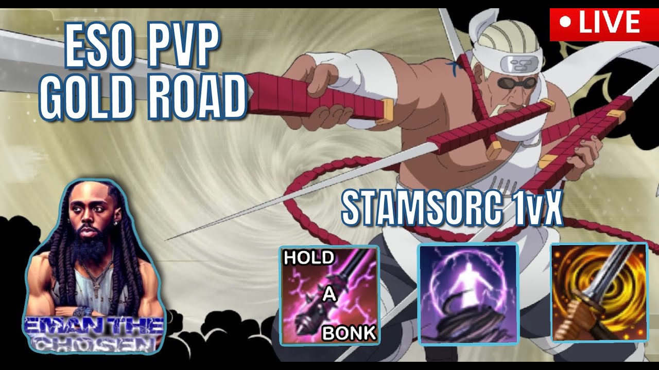 ESO PVP GOLD ROAD: STAMSORC 1vX LIVESTREAM - YouTube