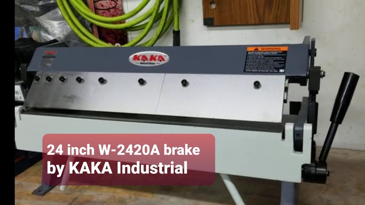 The KAKA Industrial 24 inch pan and box brake. W-2420A - YouTube