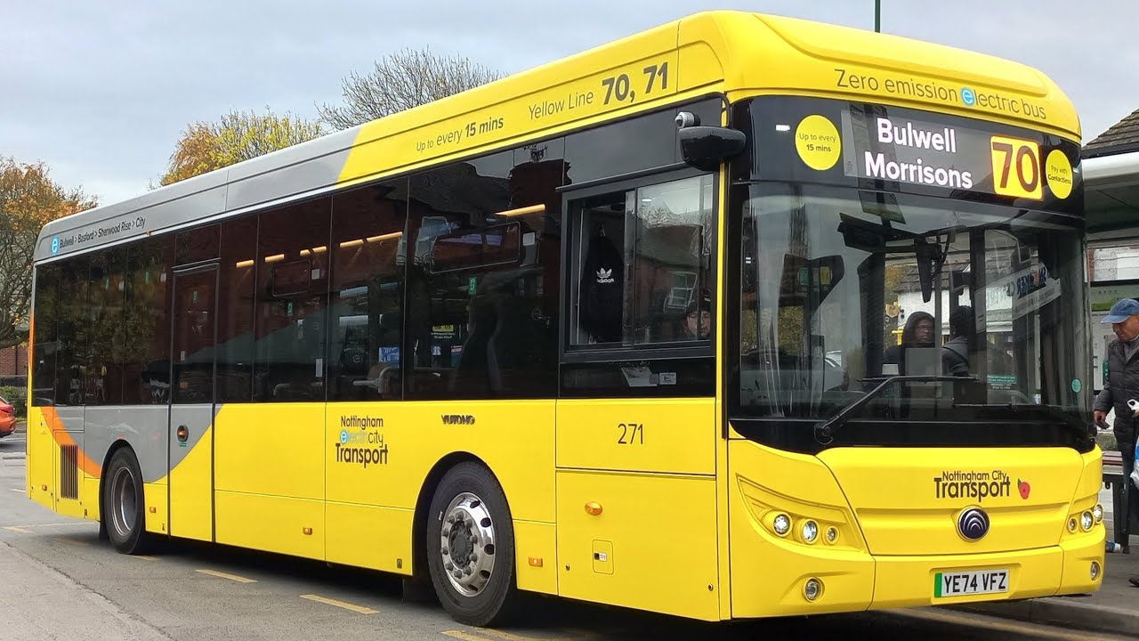 NCTX Buses 271 (YE74 VFZ) | Yutong E10 | Yellow Line 70 - YouTube
