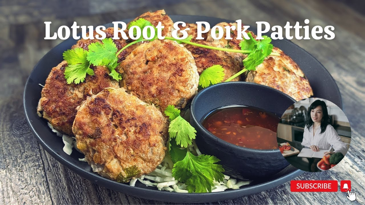 Lotus Root and Pork Patties | Easy Chinese Appetizer 蓮藕餅 ...
