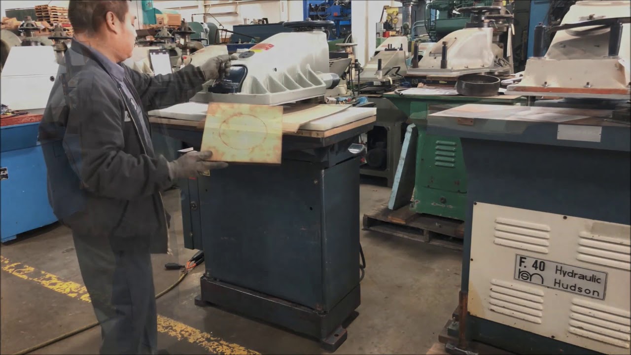 Used 15 Ton USM Hydraulic Clicker Press, #28105 - YouTube