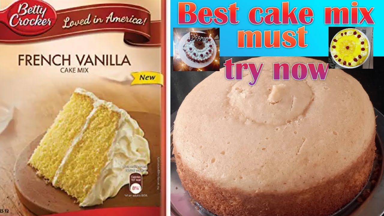Betty Crocker French Vanilla Cake Mix | Instant Cake Mix Powder | 3 ...