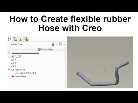 How to Create flexible rubber Hose with Creo - YouTube