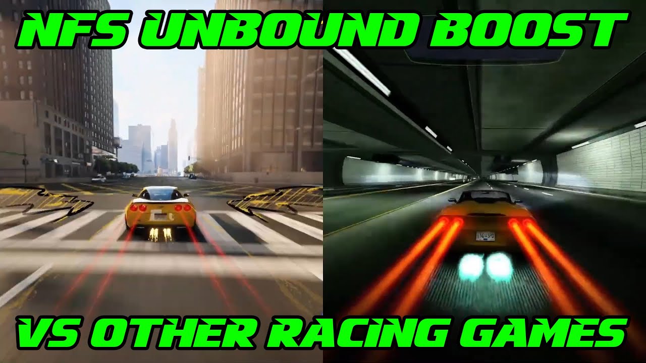 Boost in NFS Unbound VS Other Racing Games - YouTube