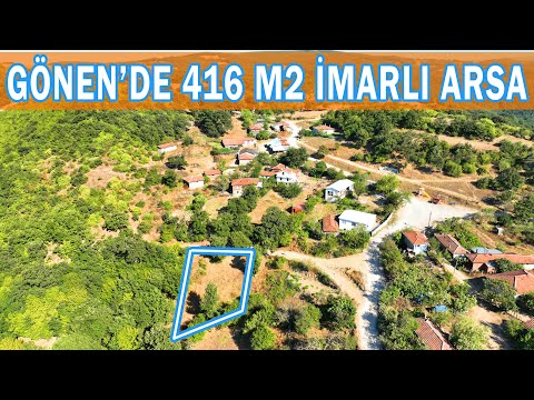 1784- Gönen Çakmak'ta 416 m2 İmarlı Arsa/ Harika Köy Manzarası