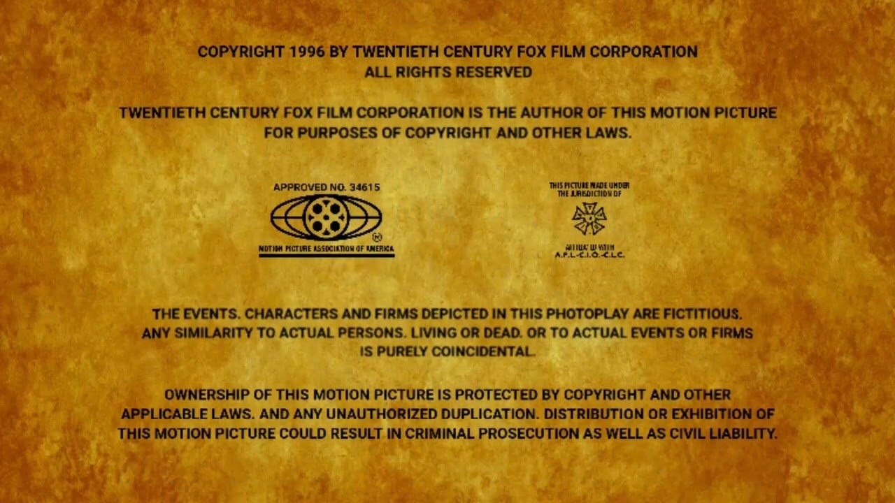 Produced and Released By Twentieth Century Fox/After Credits/MPAA G ...