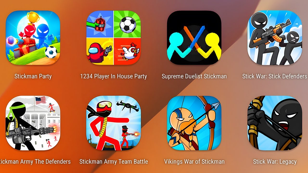 Stickman Party Tournament, In House Party, Supreme Duelist, Stickman ...