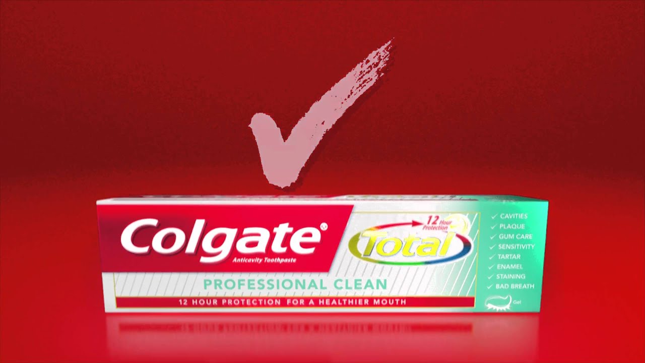 Keep your whole mouth protected with Colgate Total Professional Clean ...