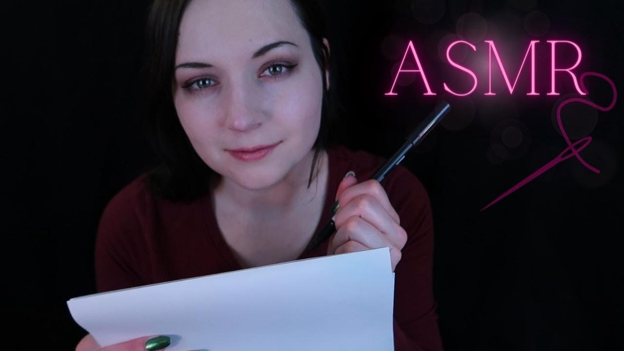 ASMR Drawing You ⭐ Tailor ⭐ Personal Attention ⭐ Fabric Sounds ⭐ Hand ...