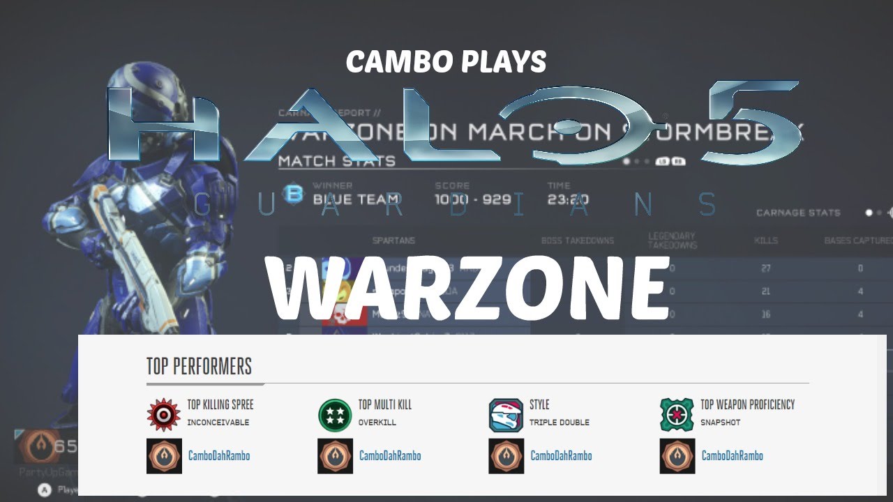 My First "Inconceivable"!!! Halo 5 : Guardians - Warzone Gameplay - YouTube