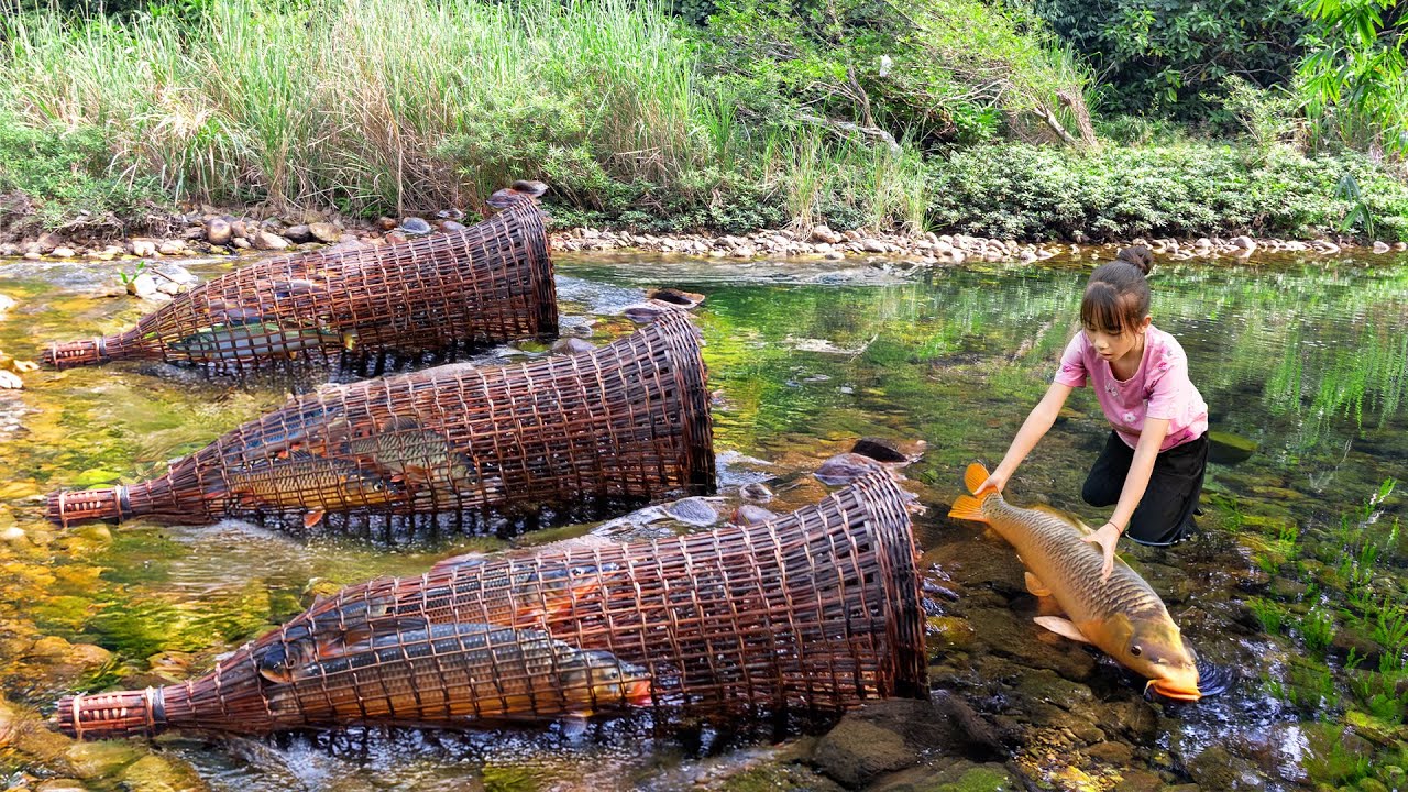 Unbelievable Fish Catch! Bamboo Fish Trap - Sustainable Secrets From ...