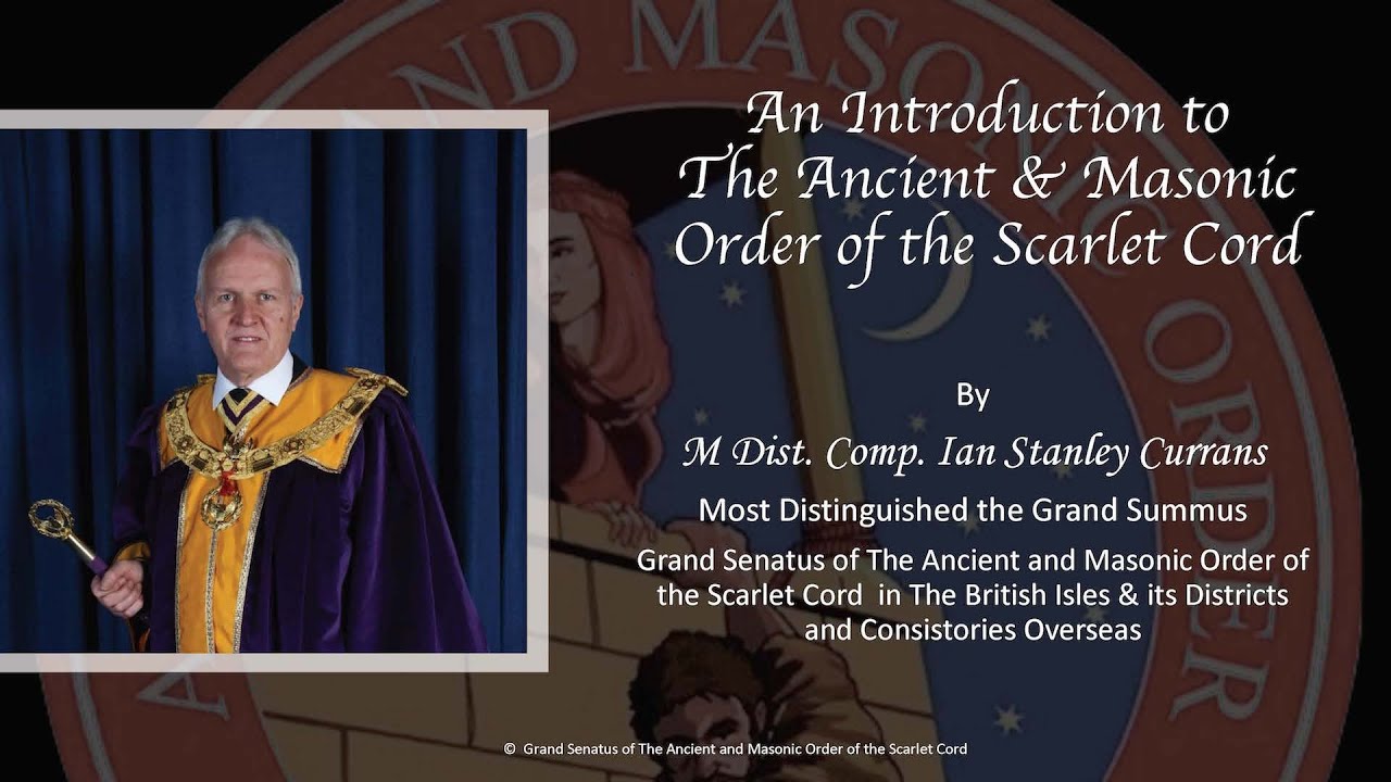 Introduction to the Ancient and Masonic Order of the Scarlet Cord - YouTube