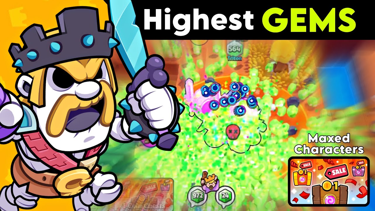 My NEW RECORD of Highest Number of GEMS in Squad Busters [ 1 Coin Chest ...