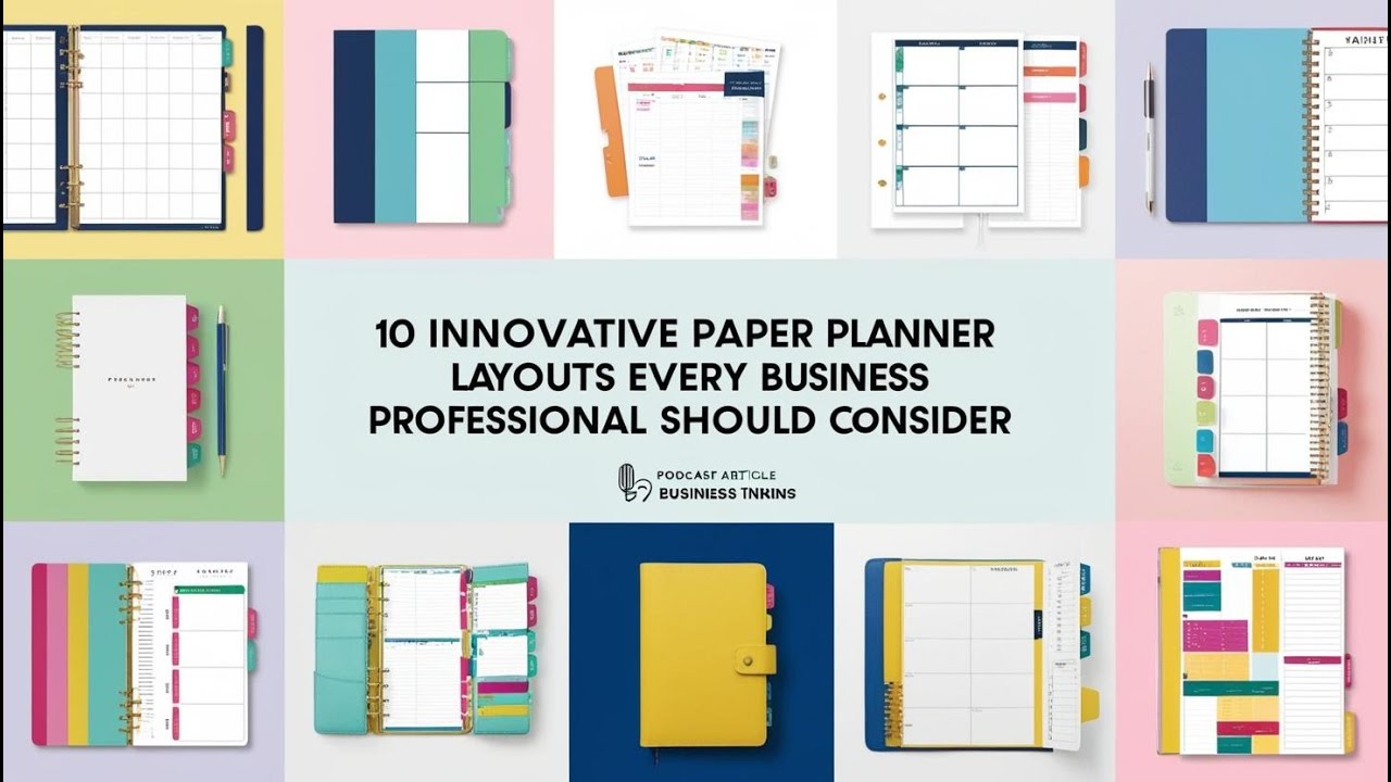 10 Innovative Paper Planner Layouts Every Business - YouTube