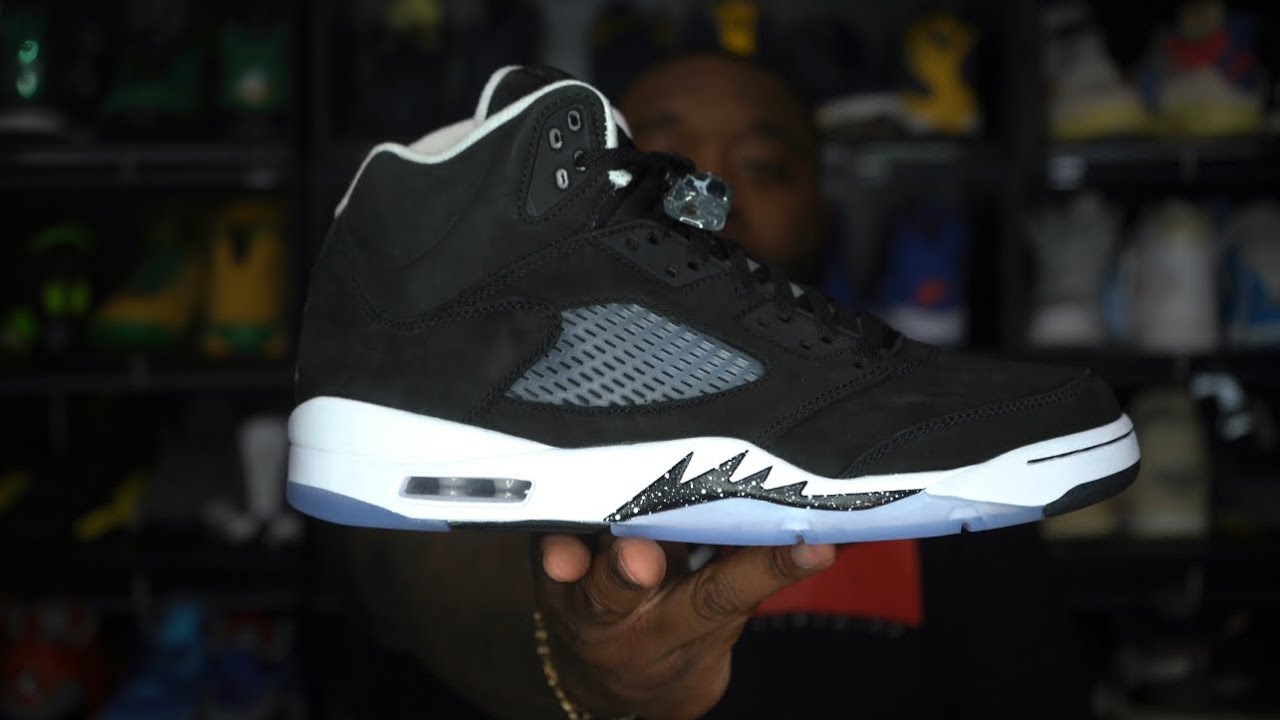 FIRST LOOK: AIR JORDAN 5 MOONLIGHT/OREO SNEAKER REVIEW - YouTube