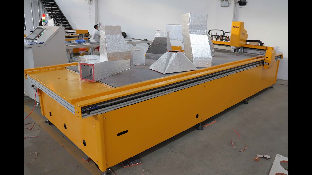 Video only available for HVAC contractor, duct workshop, manual cutting ...