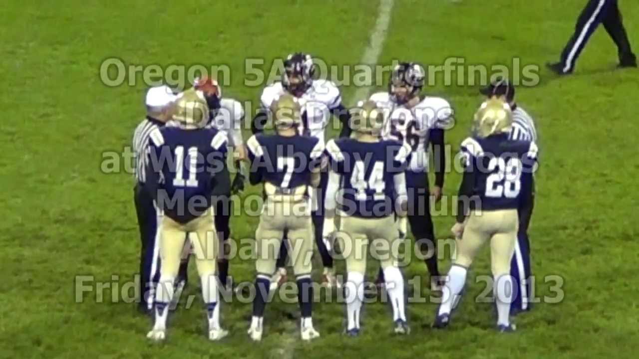 Dallas Dragons at West Albany Bulldogs 2013 Football Quarterfinals ...