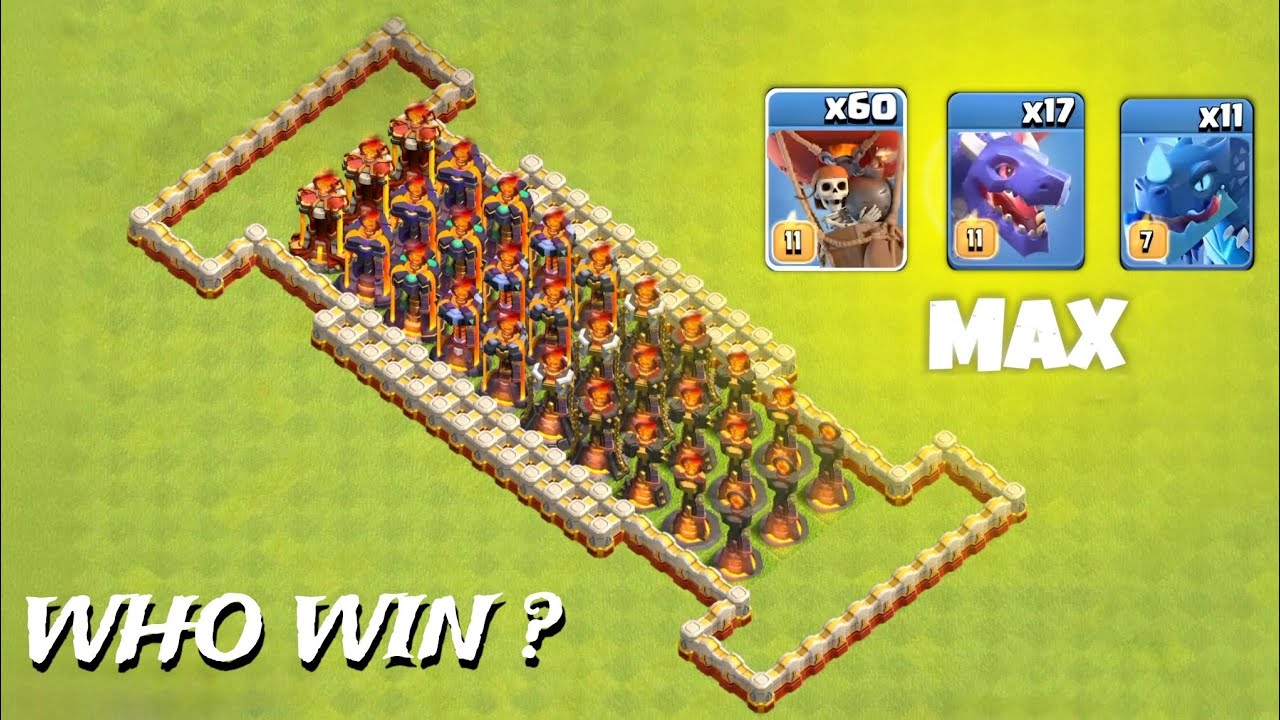 EVERY MAX LEVEL AIR TROOPS VS EVERY LEVEL INFERNO TOWER BATTLE - YouTube