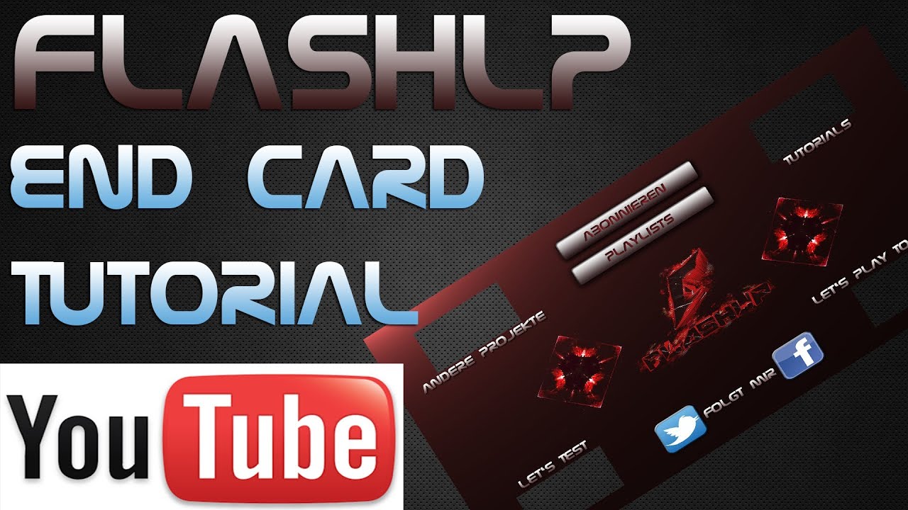 YOUTUBE END CARD ENDSCREEN ADOBE TUTORIAL [GERMAN] [HD+] - YouTube