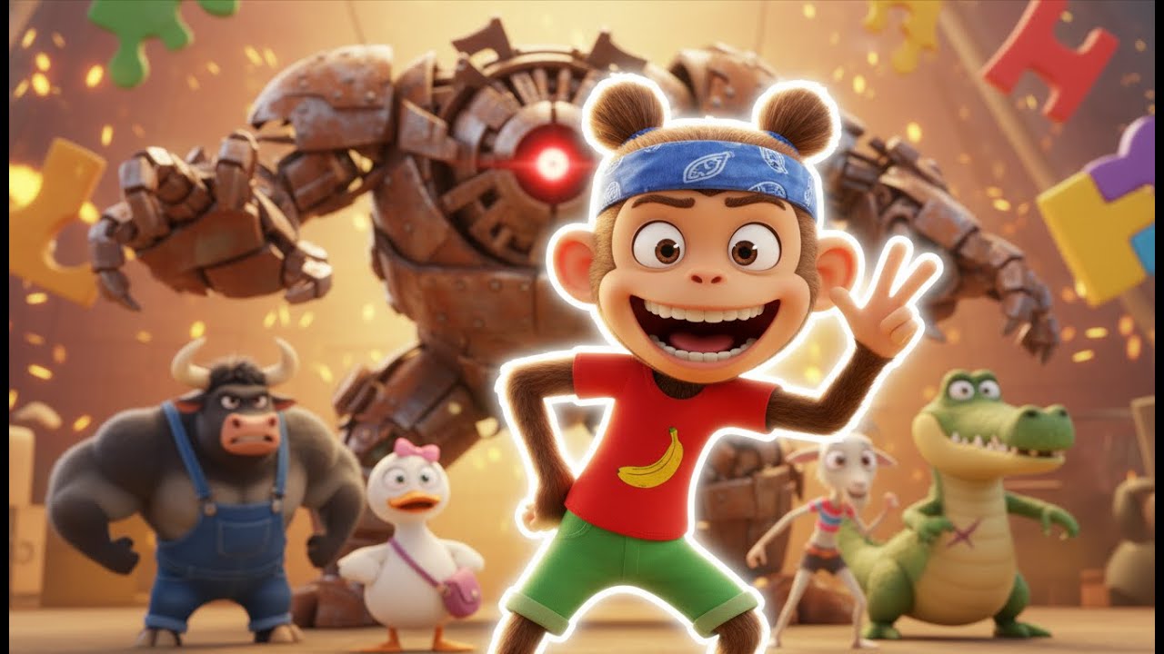 Baby Monkey Thomas vs. The Scrap Metal Monster! | Epic Kids Adventure ...